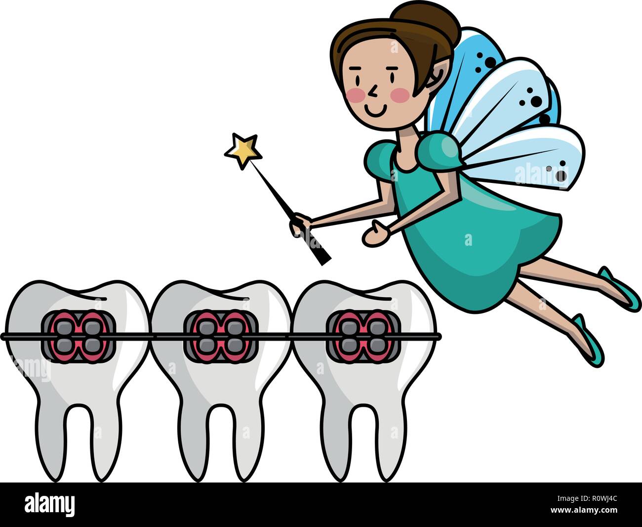 tooth fairy cute cartoon Stock Vector Image & Art - Alamy