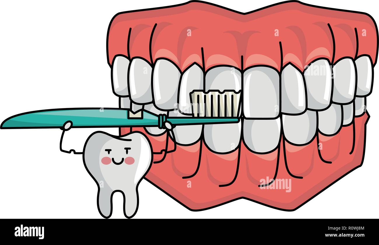 Denture cleaning Stock Vector Images - Alamy