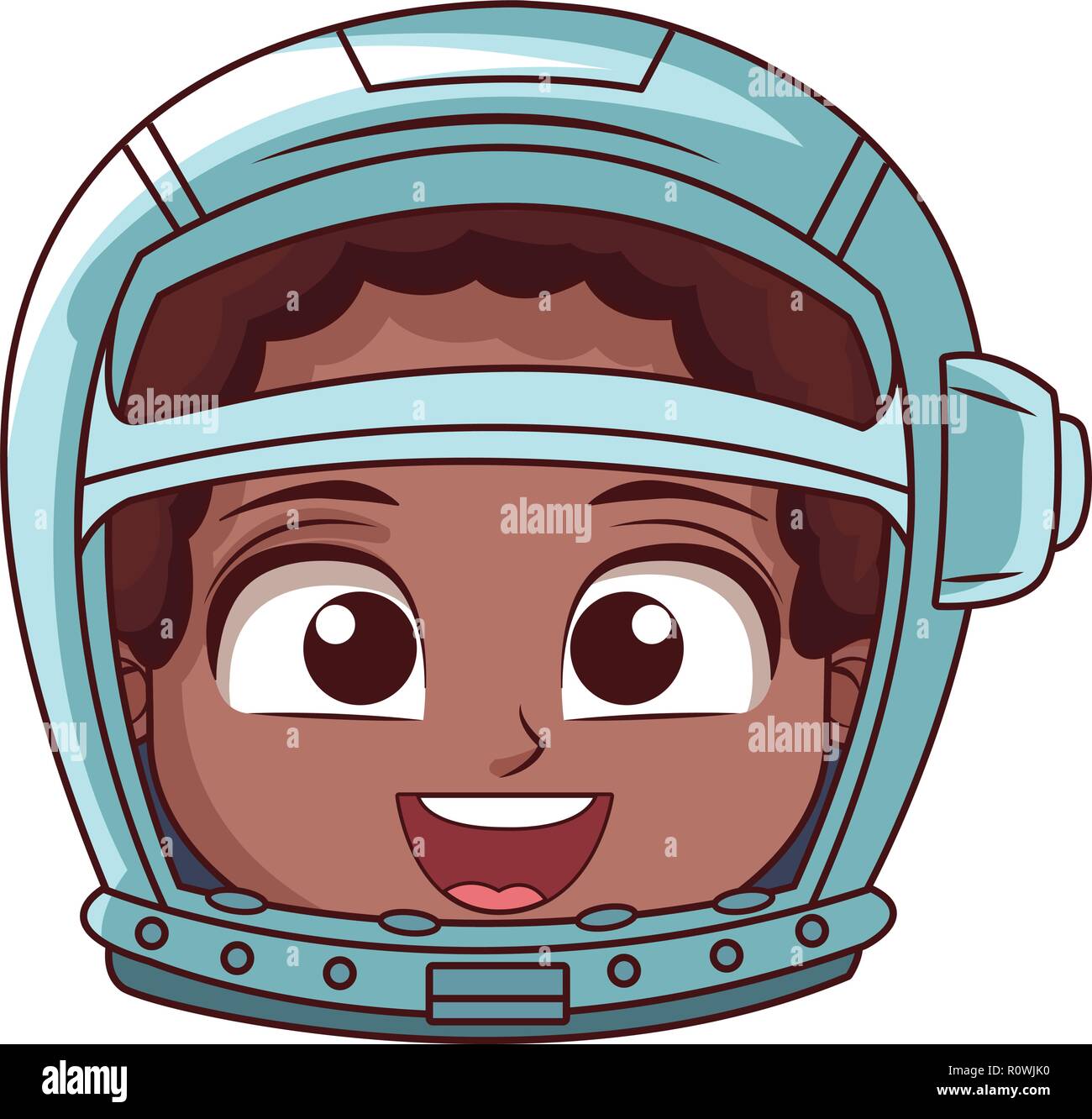 Astronaut boy face Stock Vector Image & Art - Alamy