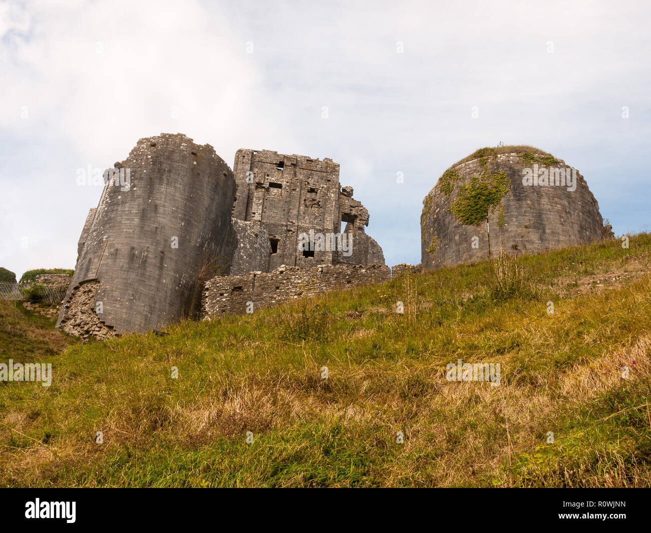 corfe castle up close building ruins dorset south ; Dorset; England; UK ...