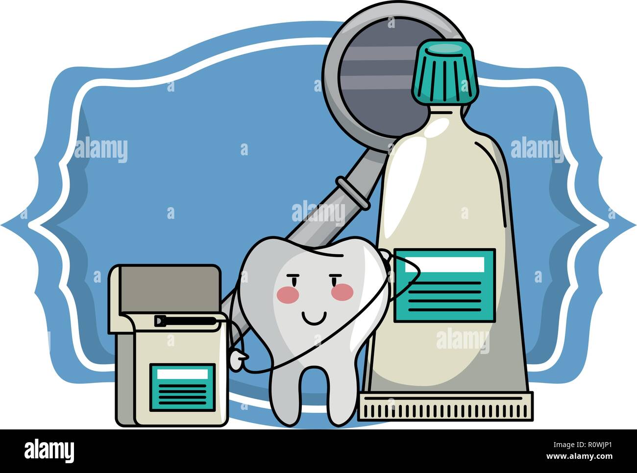 cartoon dental care tooth Stock Vector Image & Art - Alamy