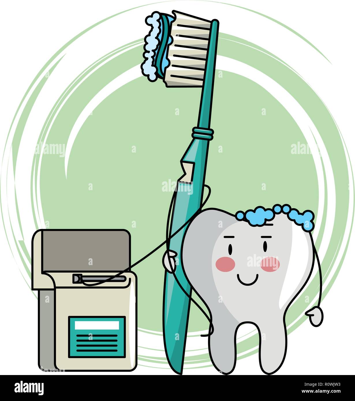 dental care tooth cartoon Stock Vector Image & Art - Alamy