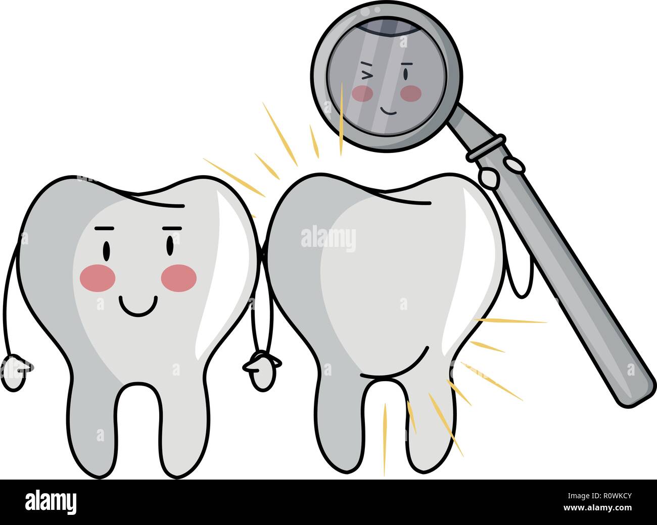dental care cartoon Stock Vector Image & Art - Alamy