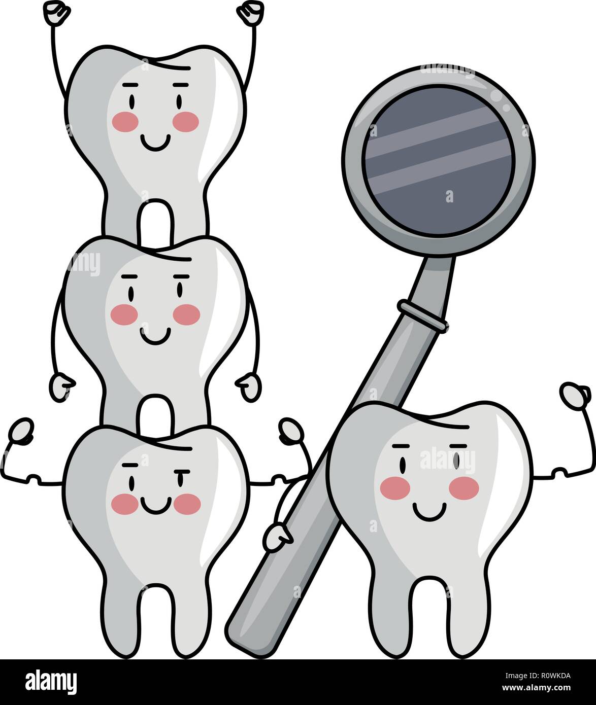 dental care cartoon Stock Vector Image & Art - Alamy