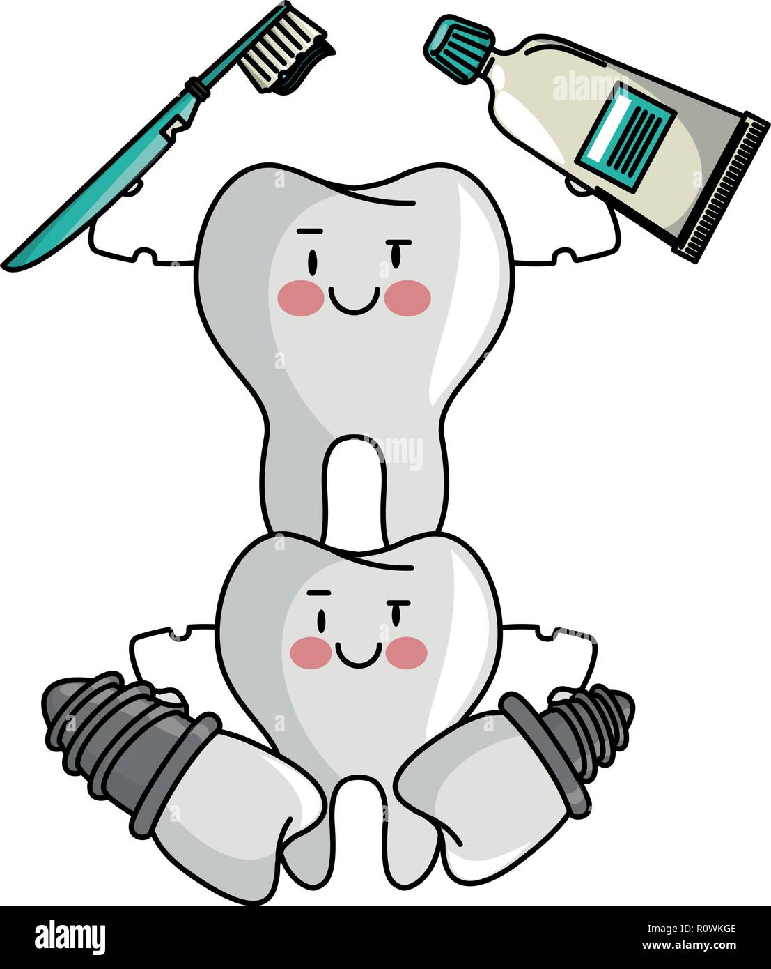 dental care cartoon Stock Vector Image & Art - Alamy