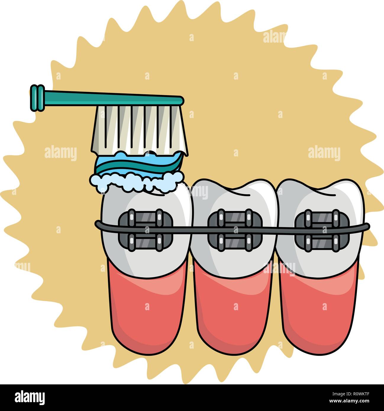 dental care cartoon Stock Vector Image & Art - Alamy
