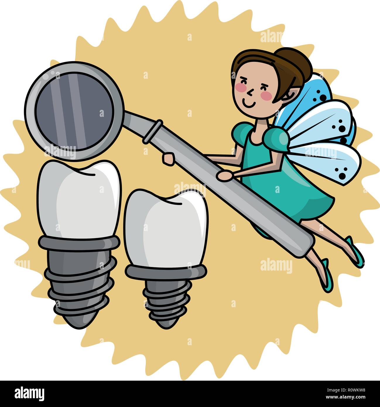 dental care cartoon Stock Vector Image & Art - Alamy