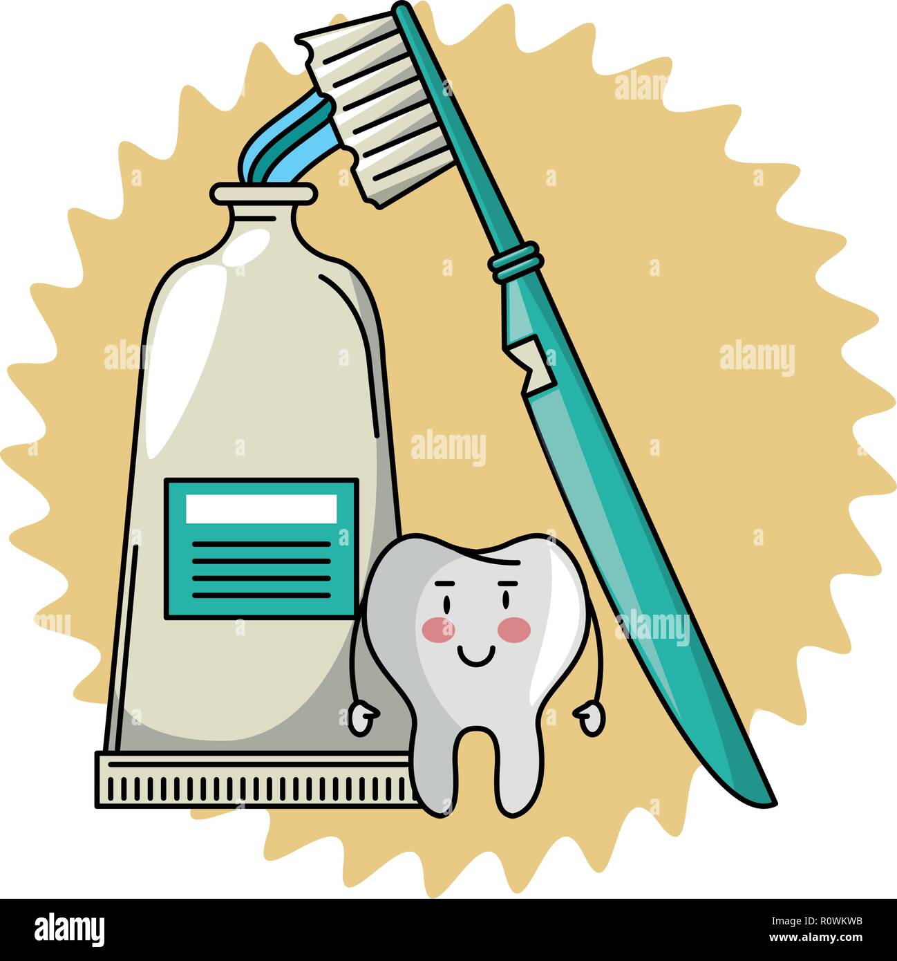 dental care cartoon Stock Vector Image & Art - Alamy