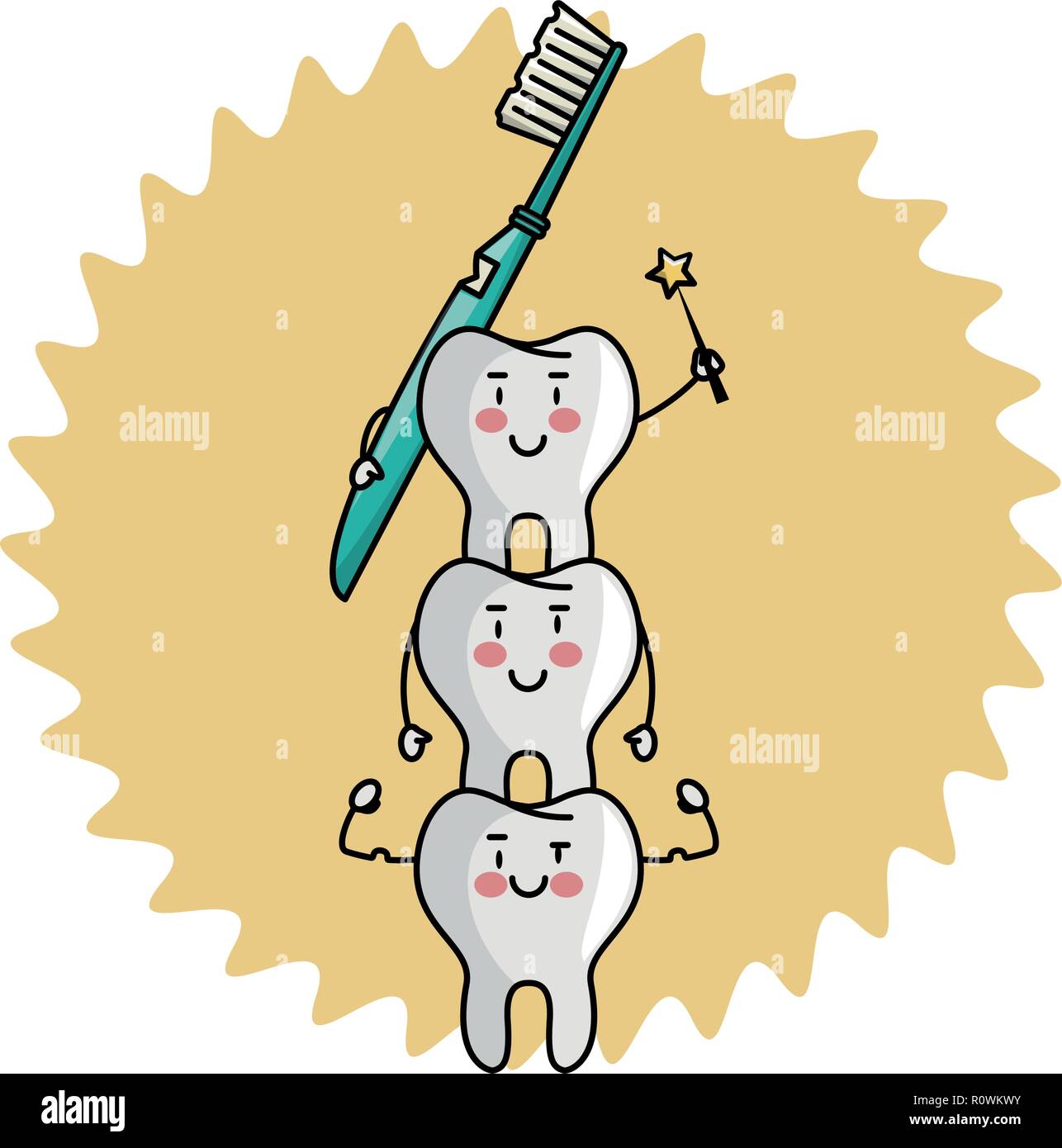 dental care cartoon Stock Vector Image & Art - Alamy