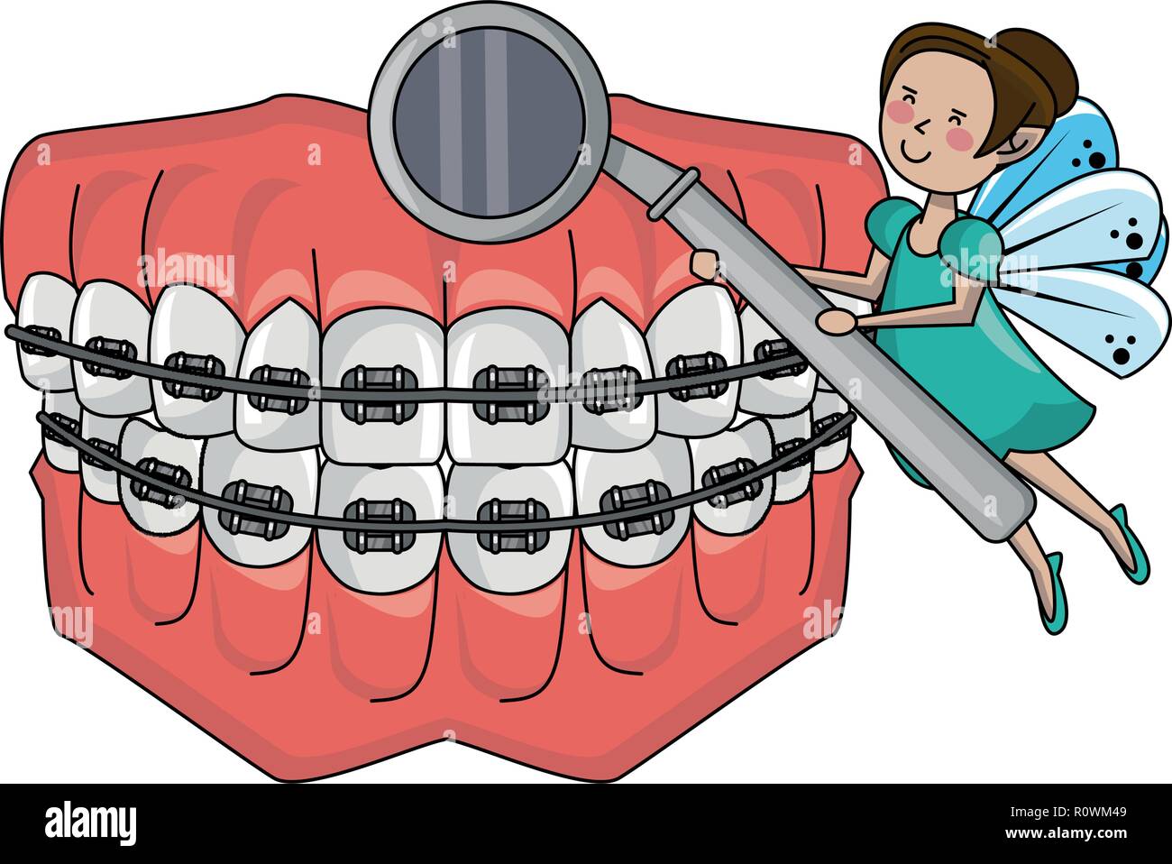 tooth fairy cute cartoon Stock Vector Image & Art - Alamy
