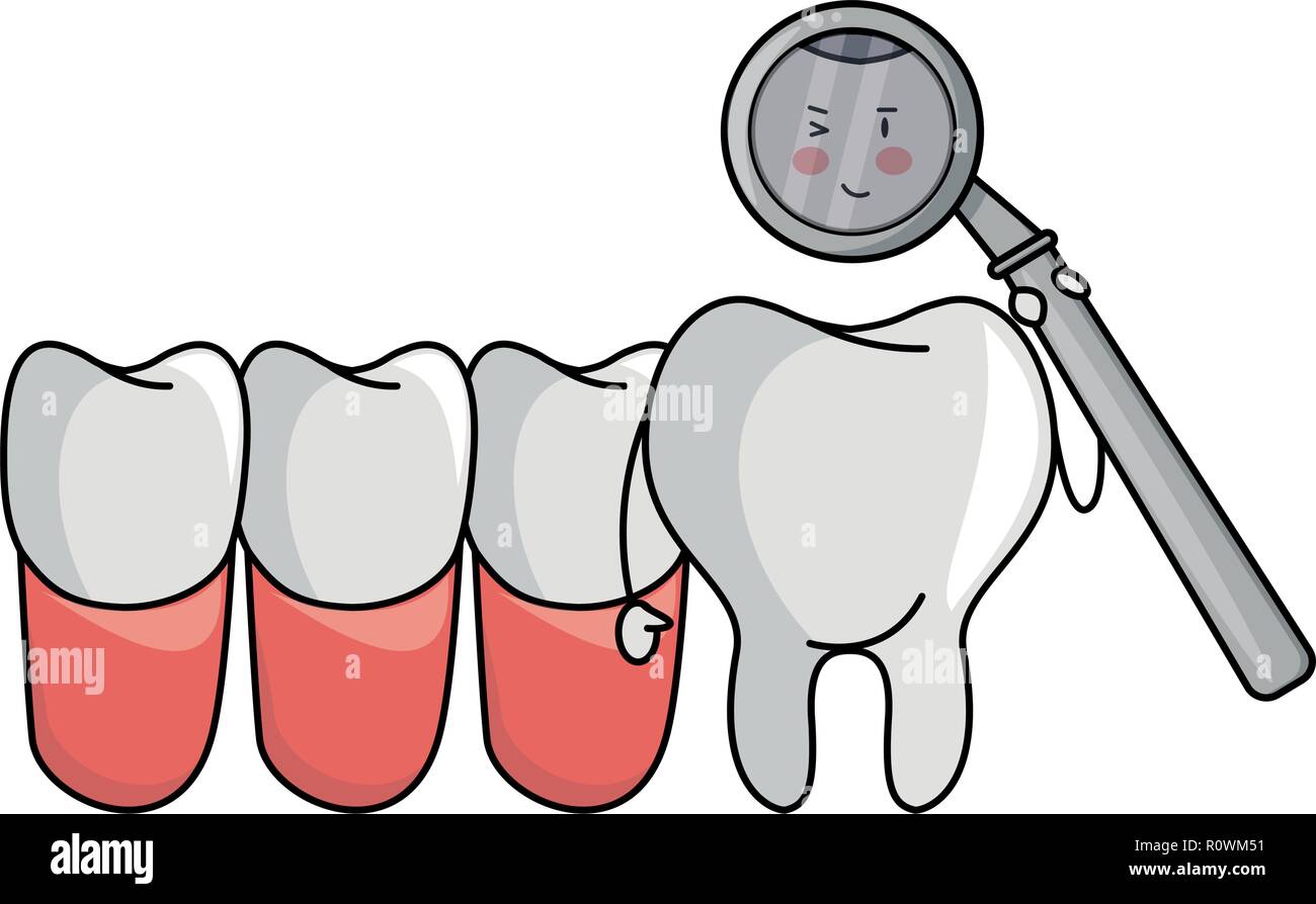 Three teeth with dental tools Stock Vector Image & Art - Alamy