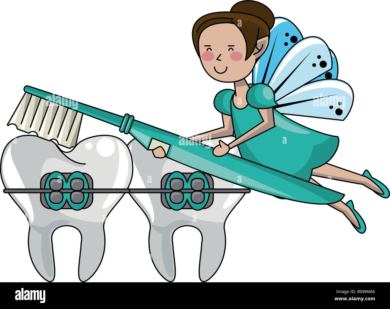 tooth fairy cute cartoon Stock Vector Image & Art - Alamy