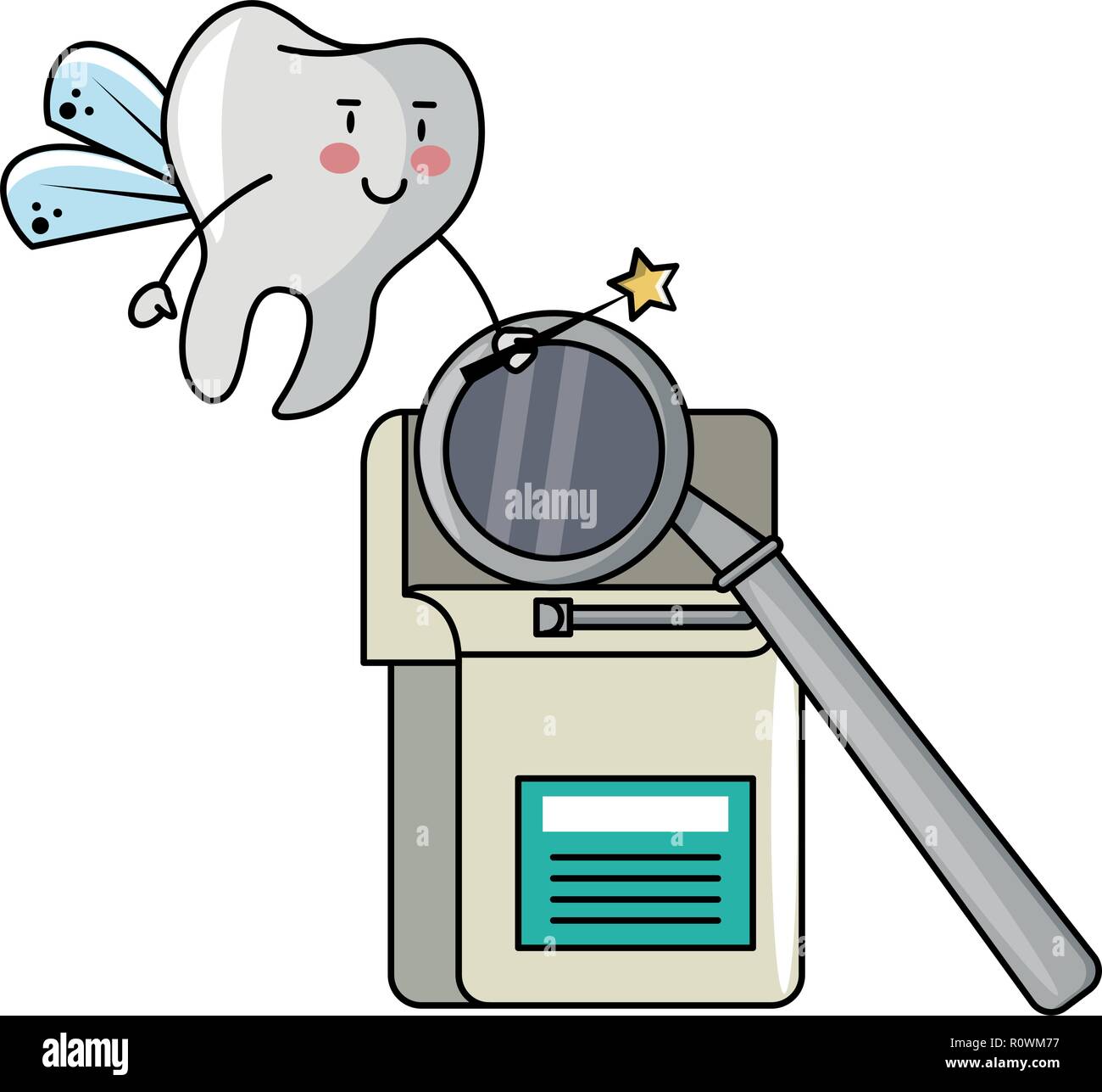 magic tooth flying Stock Vector Image & Art - Alamy