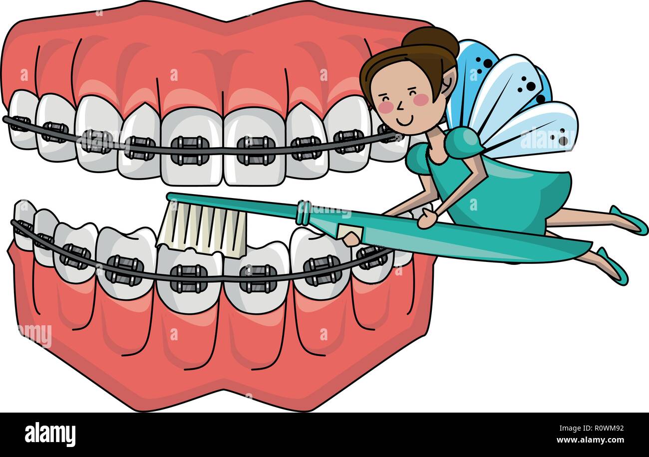 tooth fairy cute cartoon Stock Vector Image & Art - Alamy