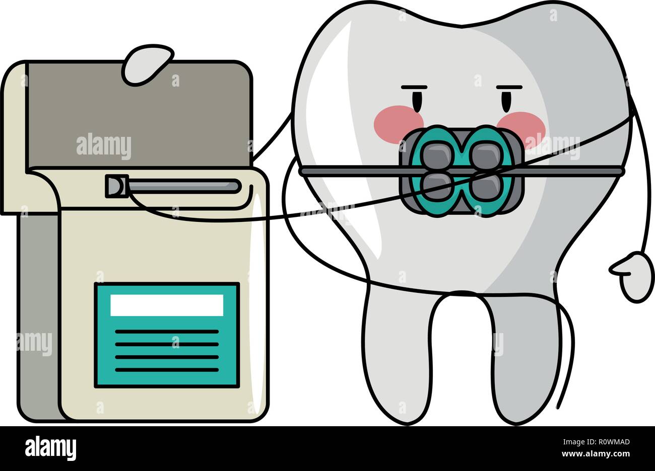 cartoon dental care tooth Stock Vector Image & Art - Alamy