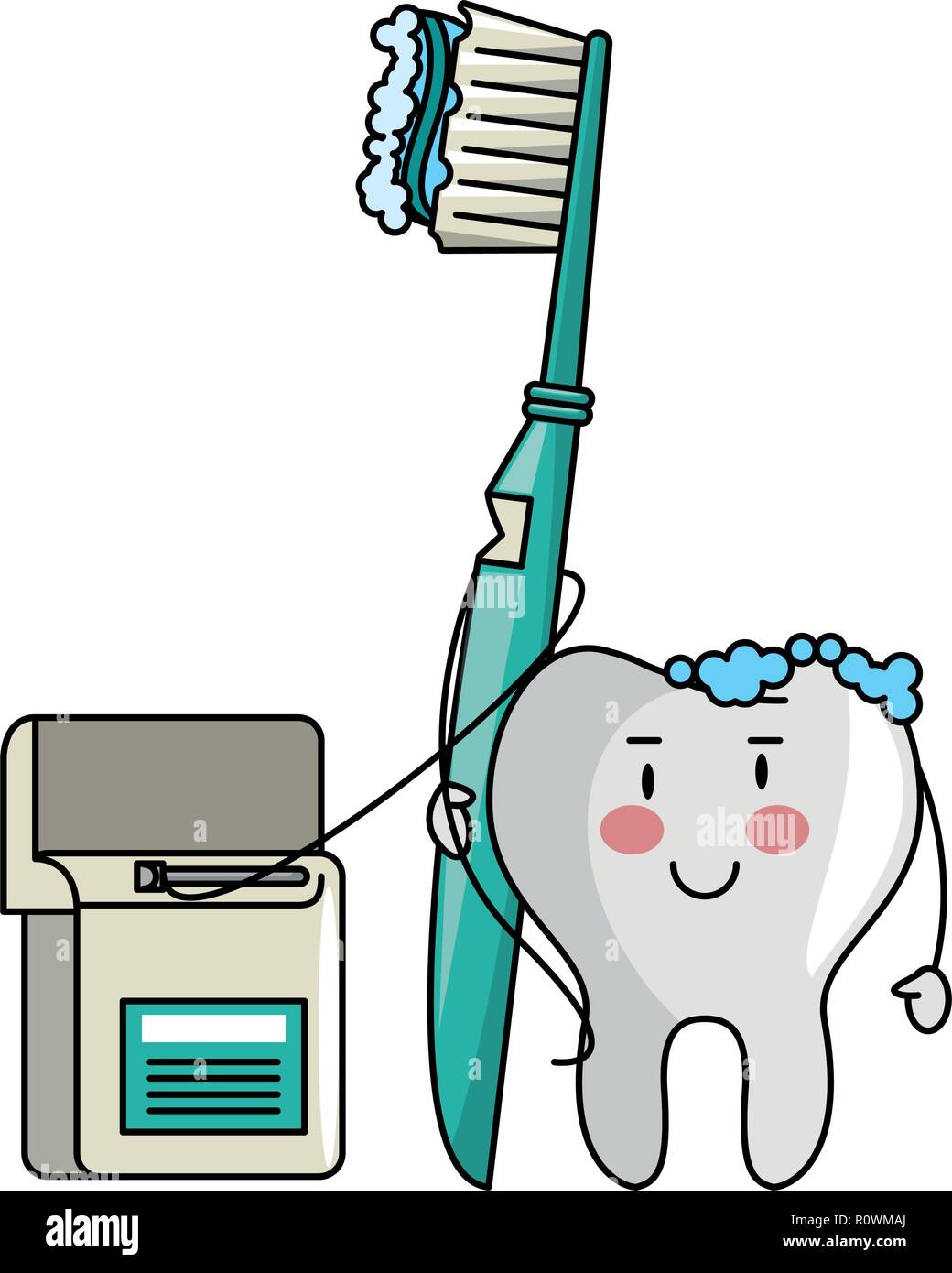 cartoon dental care tooth Stock Vector Image & Art - Alamy