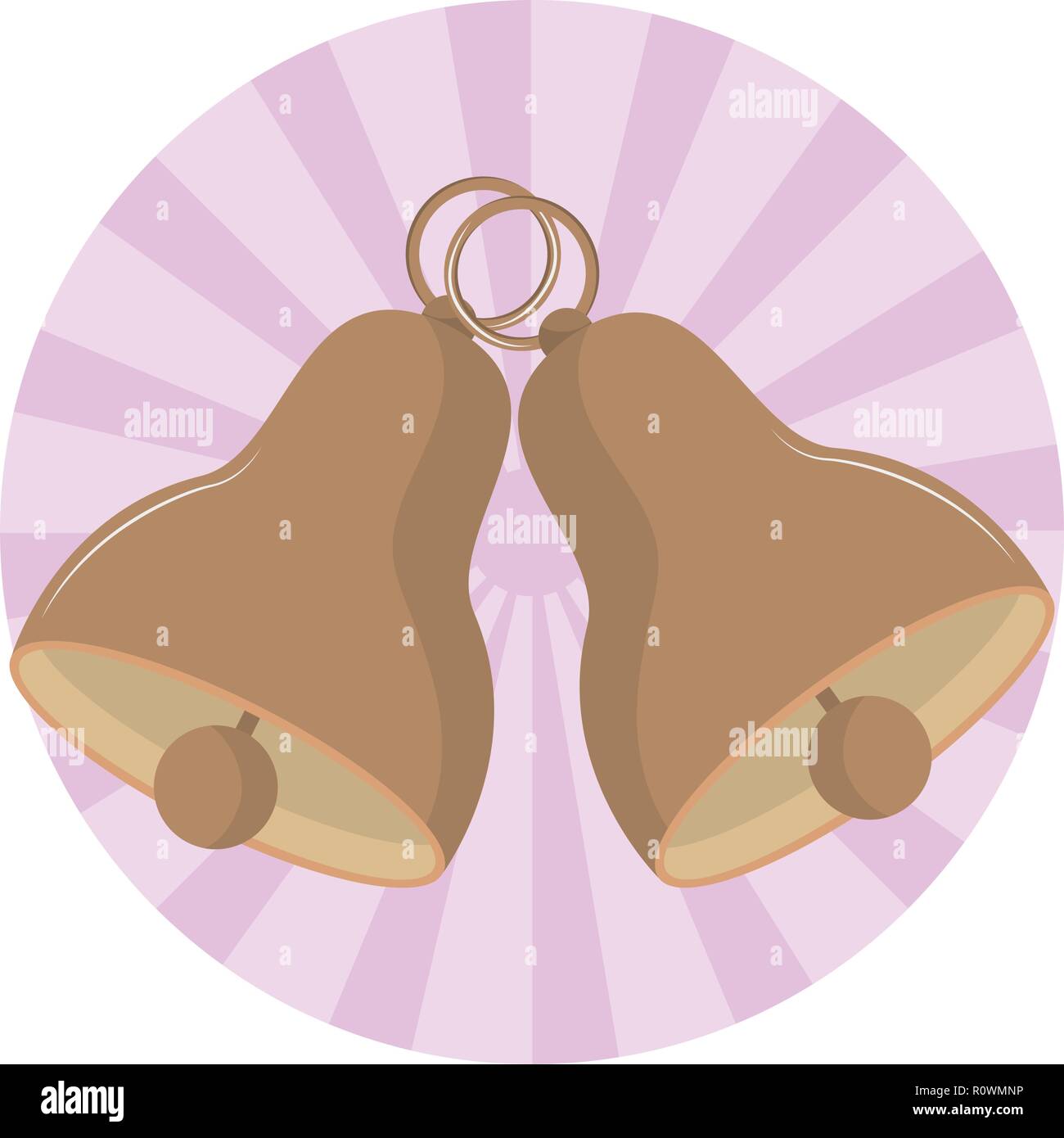 Wedding bells illustration Stock Vector Images - Alamy