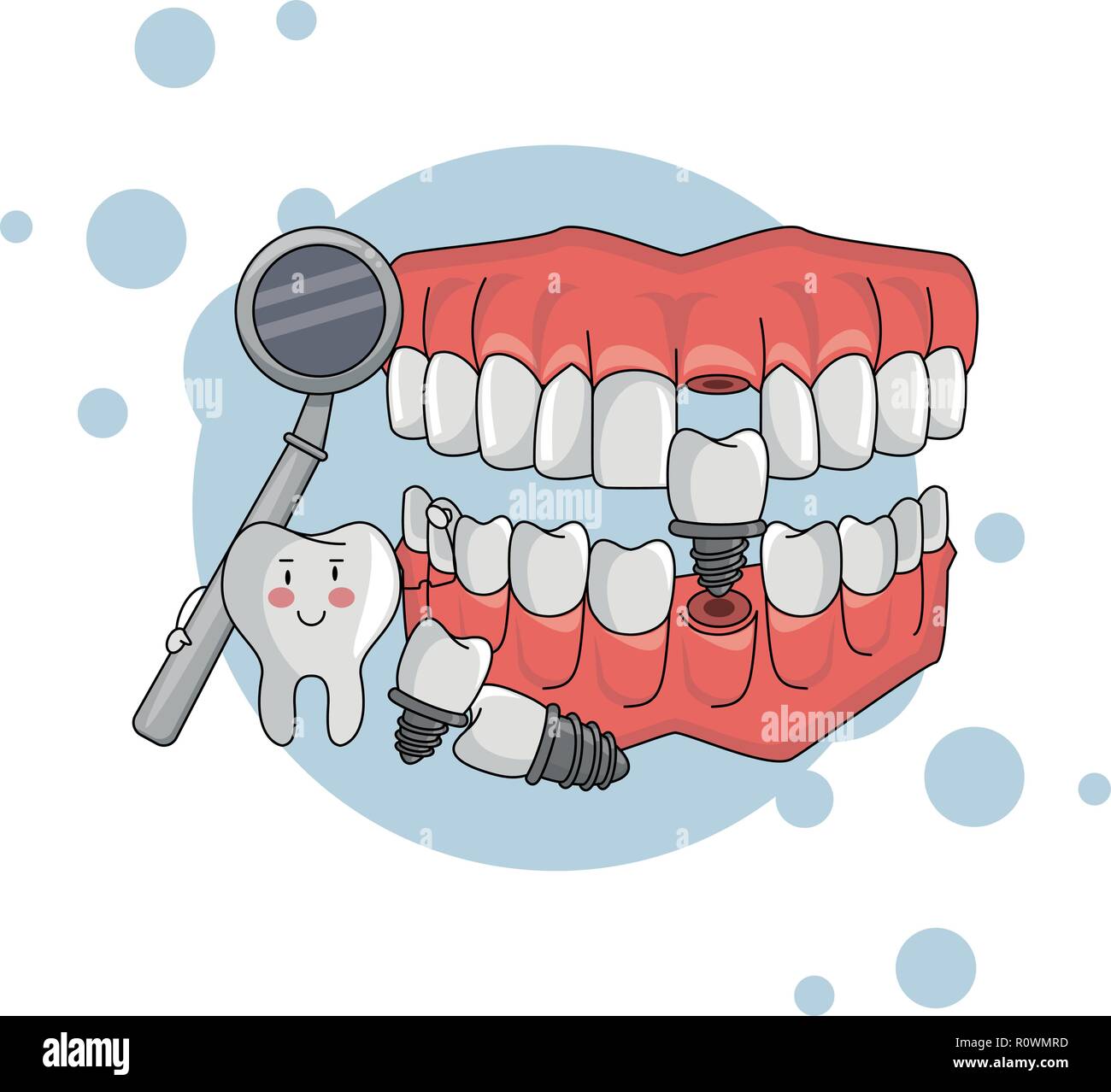 cartoon dental care tooth Stock Vector Image & Art - Alamy