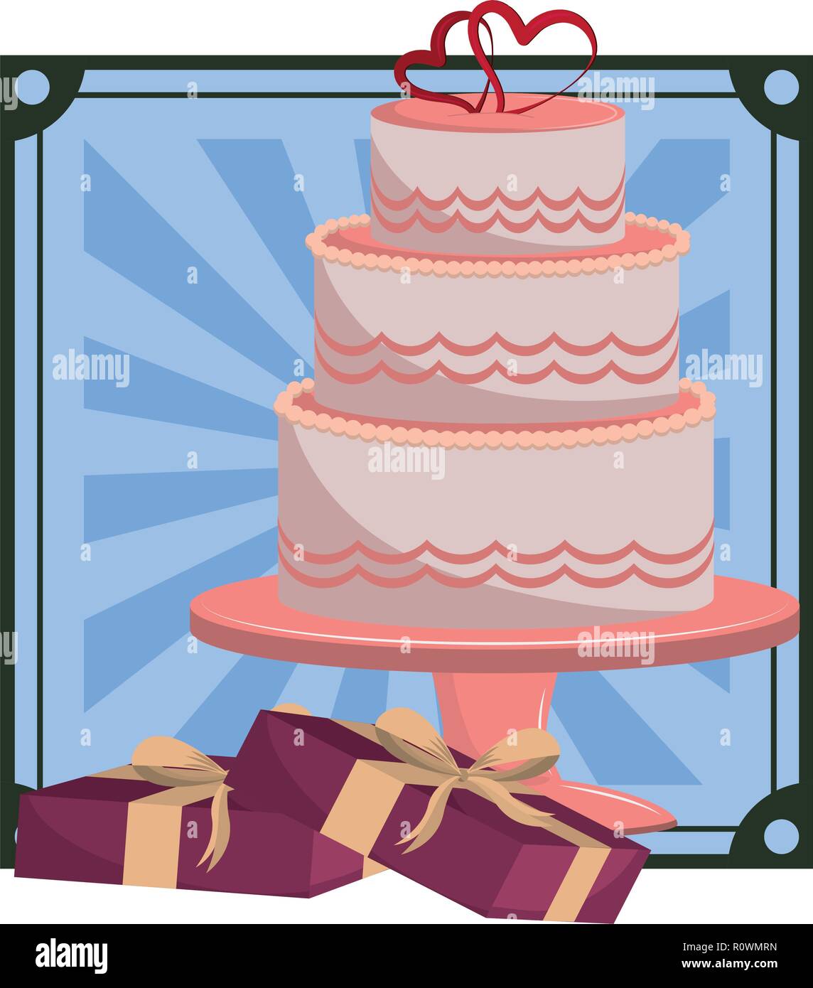 Wedding celebration cartoons Stock Vector Image & Art - Alamy