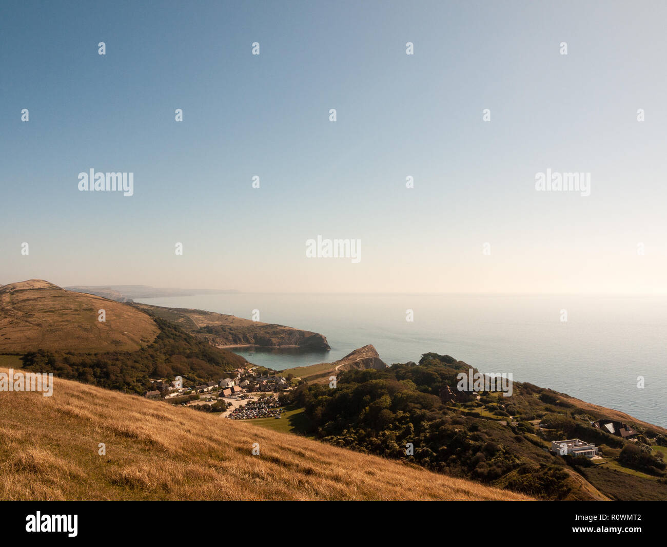 lulworth cove dorset view nature landscape summer day bay beautiful ...