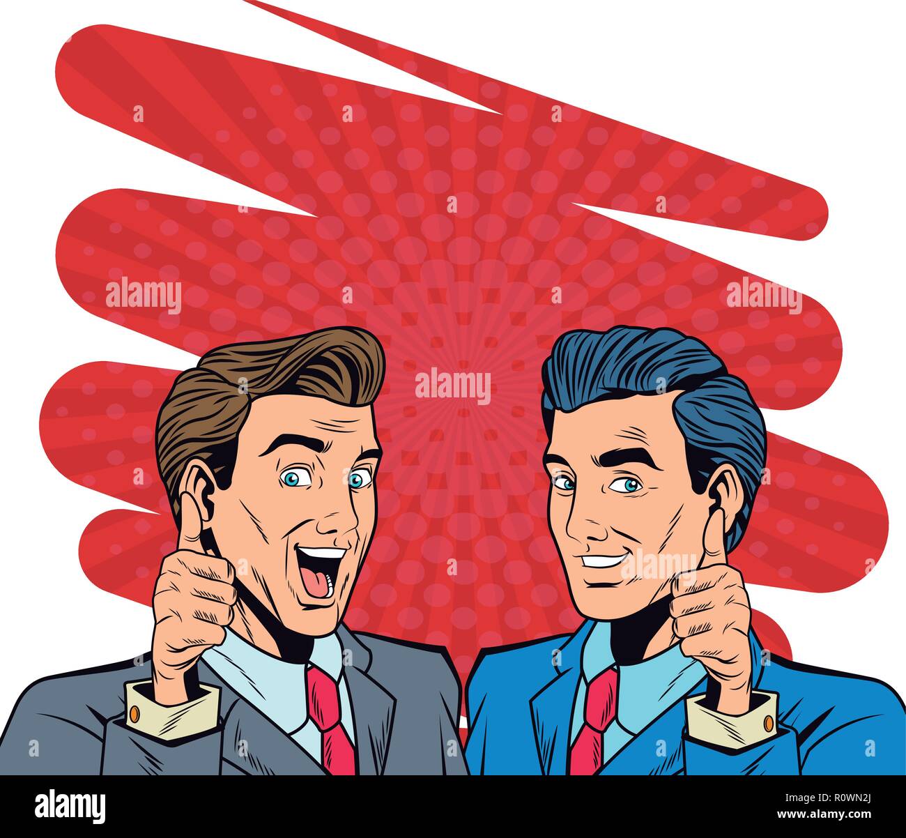 pop art businessman cartoon Stock Vector Image & Art - Alamy