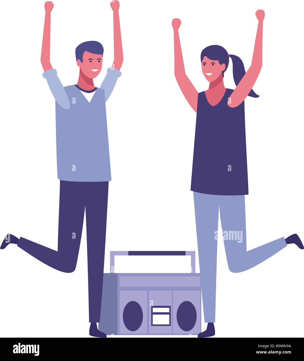 Friends having fun cartoons Stock Vector Image & Art - Alamy