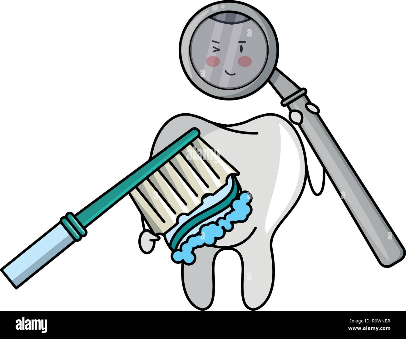 dental care tooth cartoon Stock Vector Image & Art - Alamy