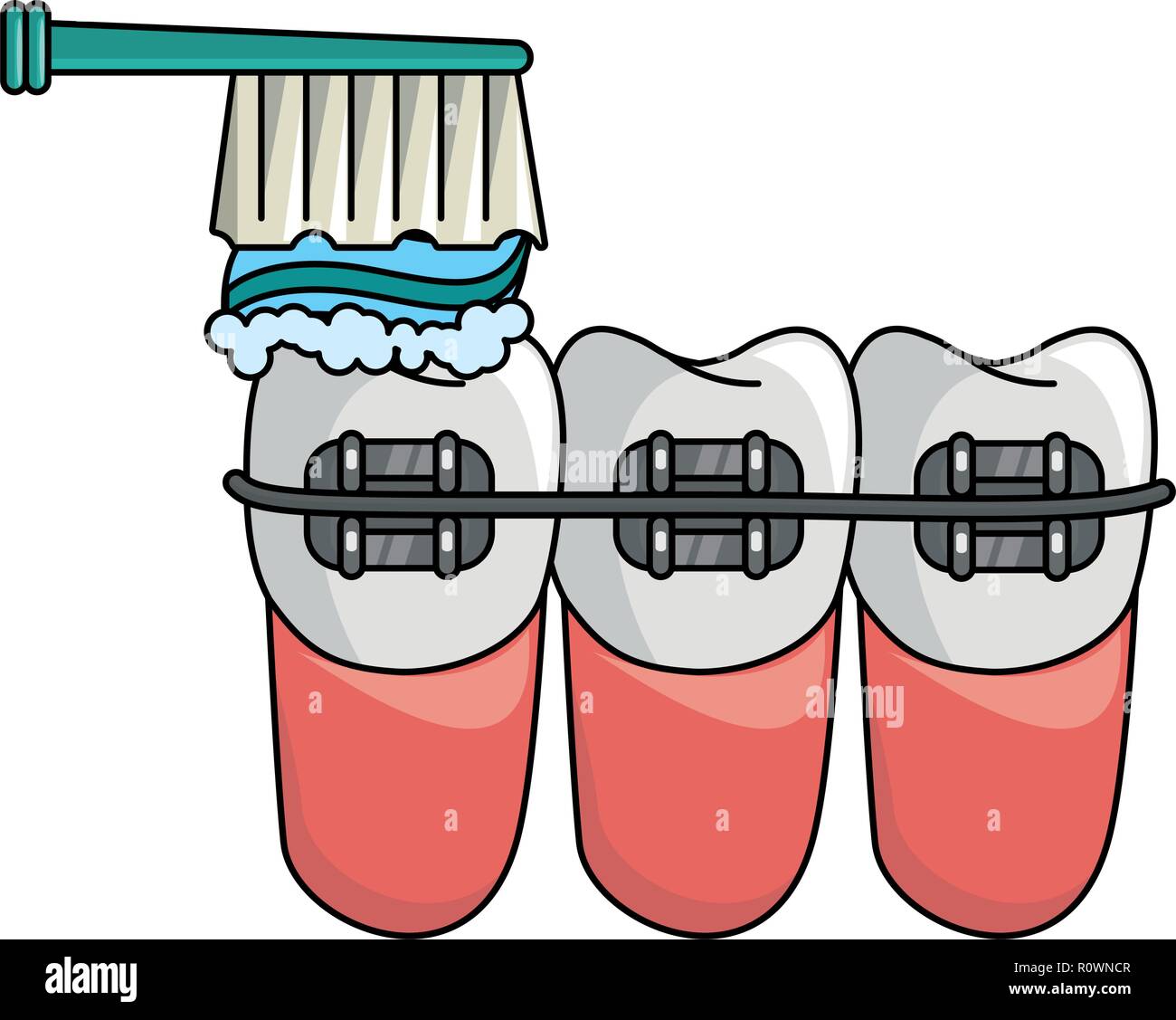 dental care cartoon Stock Vector Image & Art - Alamy