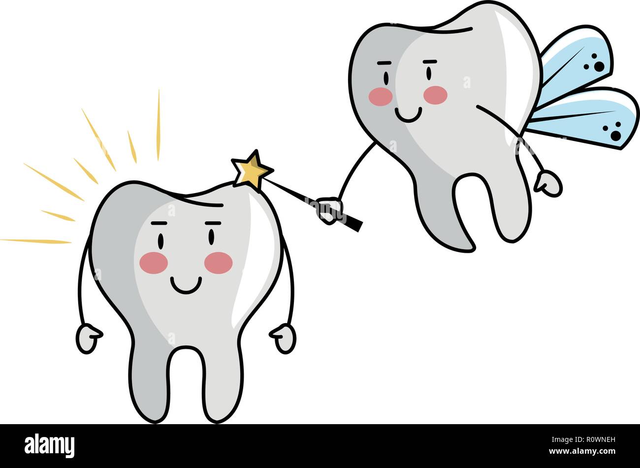 dental care cartoon Stock Vector Image & Art - Alamy