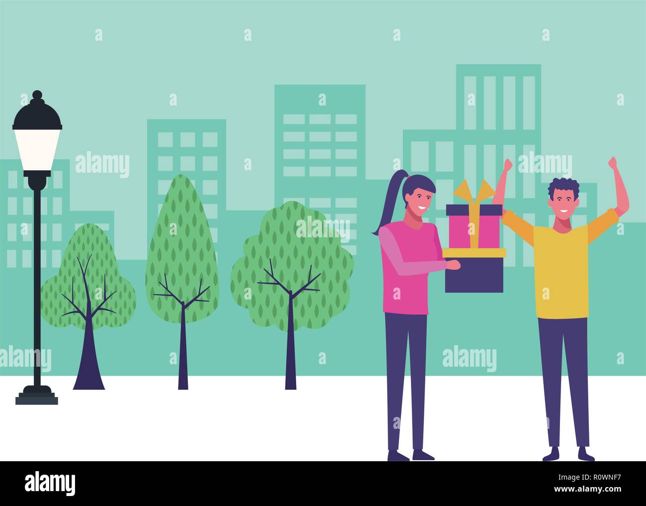 People having fun birthday Stock Vector Images - Alamy