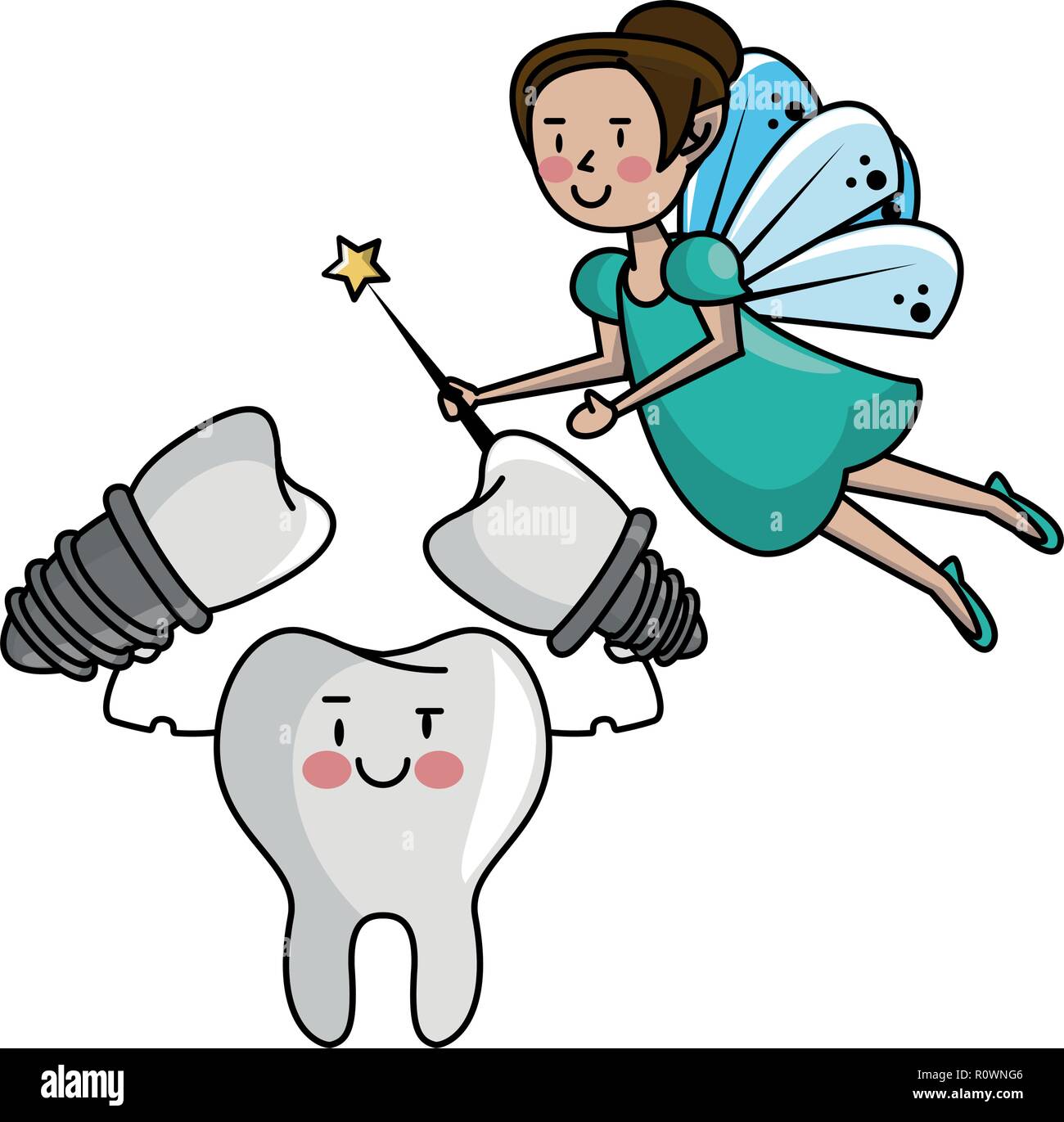 dental care cartoon Stock Vector Image & Art - Alamy