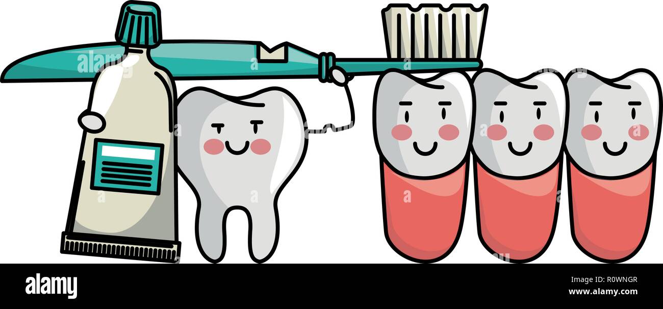 dental care cartoon Stock Vector Image & Art - Alamy