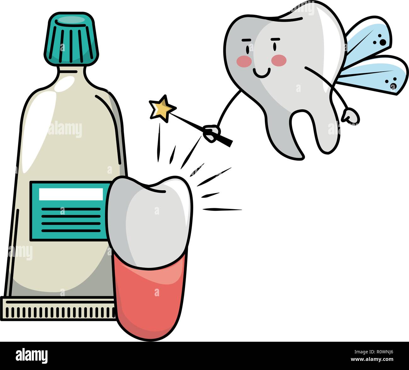 dental care cartoon Stock Vector Image & Art - Alamy