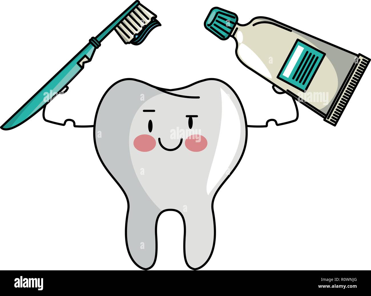 dental care cartoon Stock Vector Image & Art - Alamy