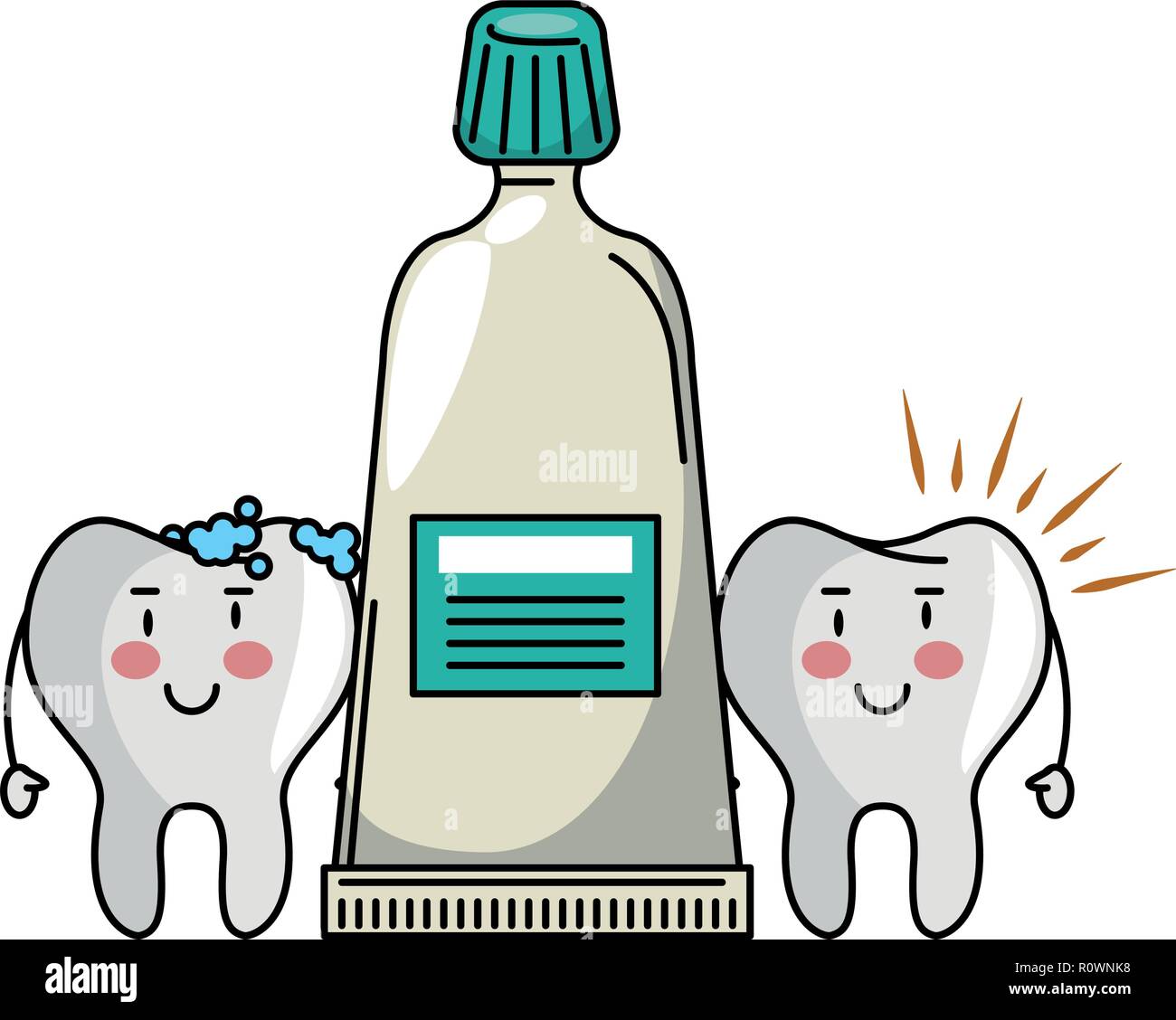 dental care cartoon Stock Vector Image & Art - Alamy