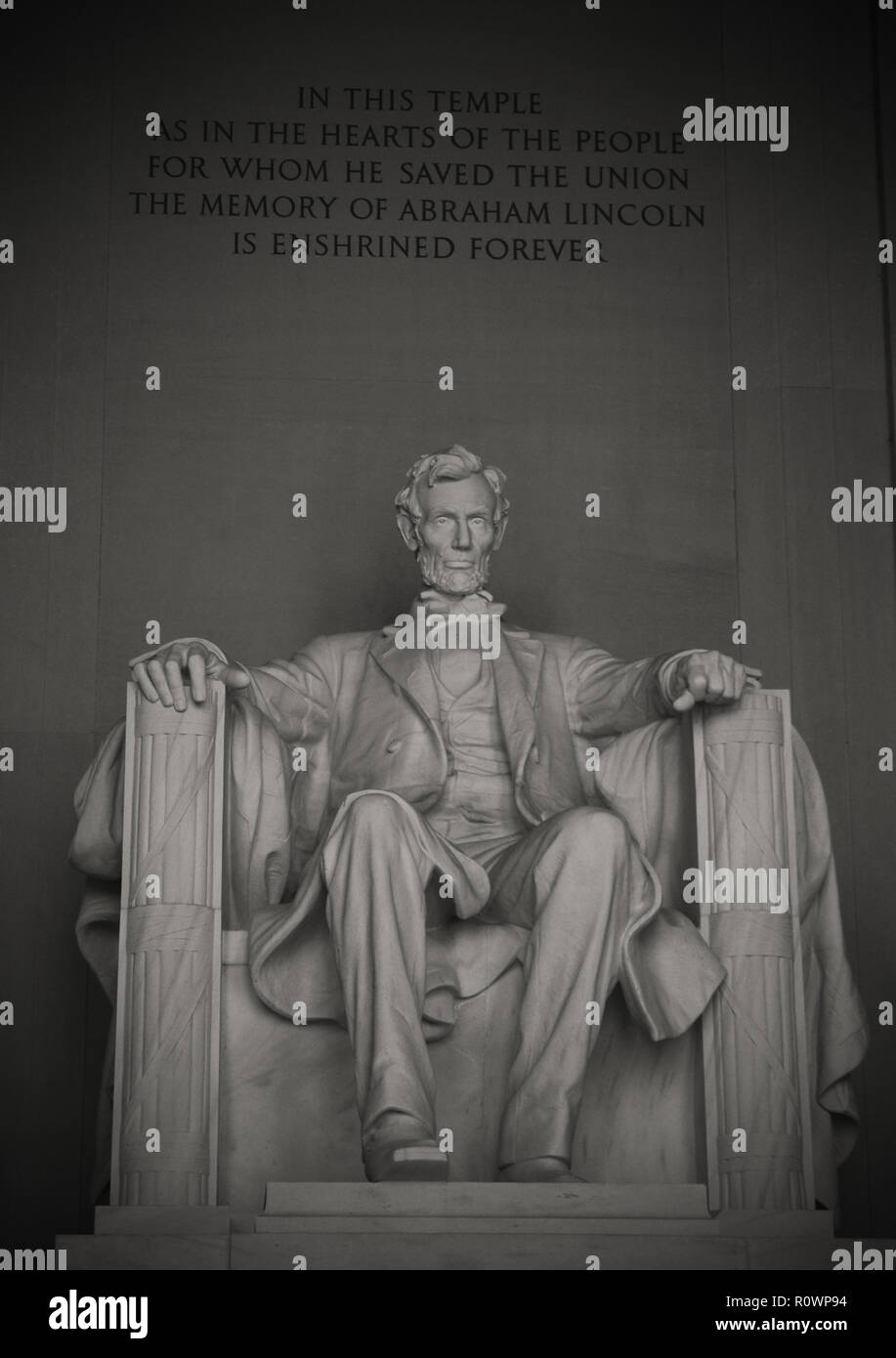 Statue abraham lincoln man hi-res stock photography and images - Alamy
