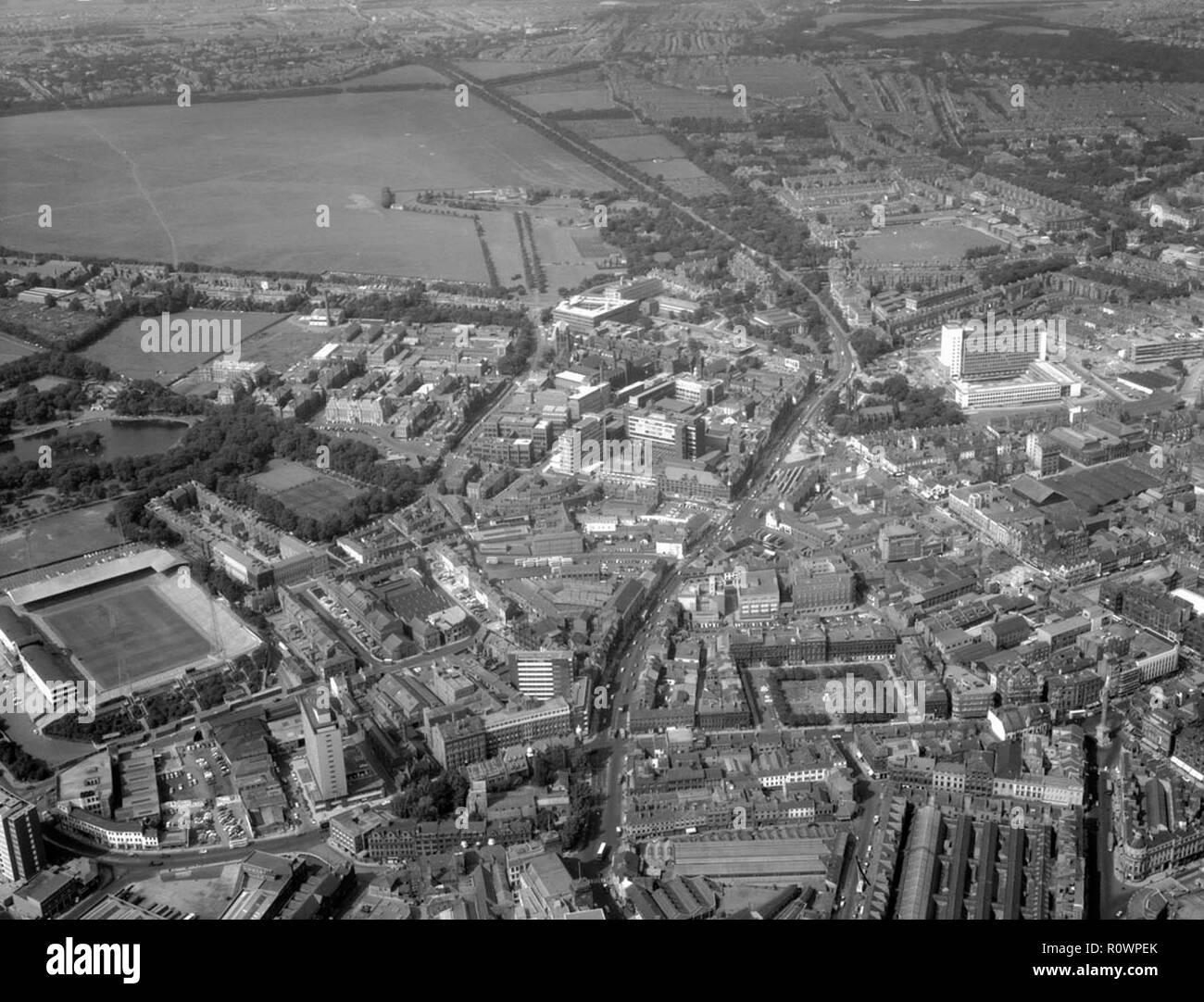 An Aerial View Of Newcastle Upon Tyne High Resolution Stock Photography ...