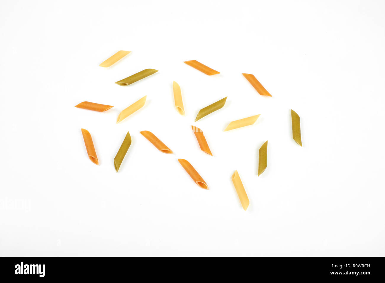 Colorful italian uncooked pasta hi-res stock photography and images - Alamy