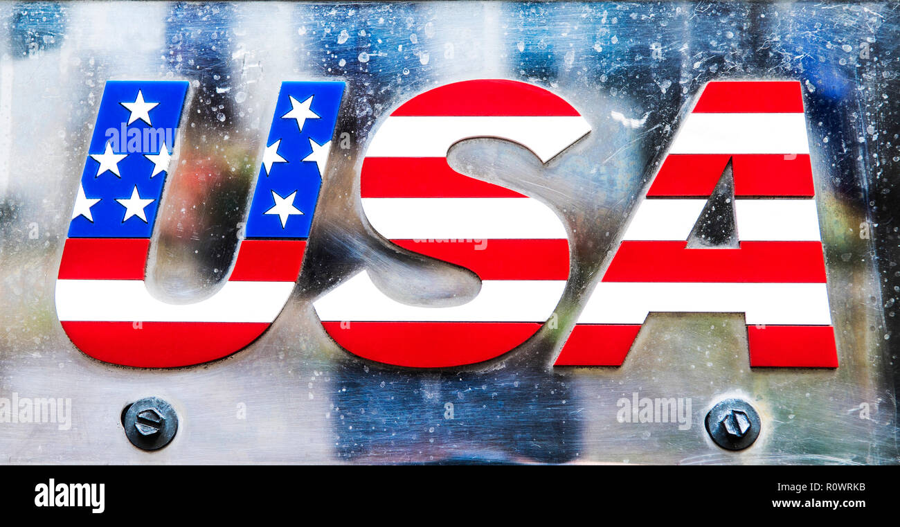 Usa flag font hi-res stock photography and images - Alamy