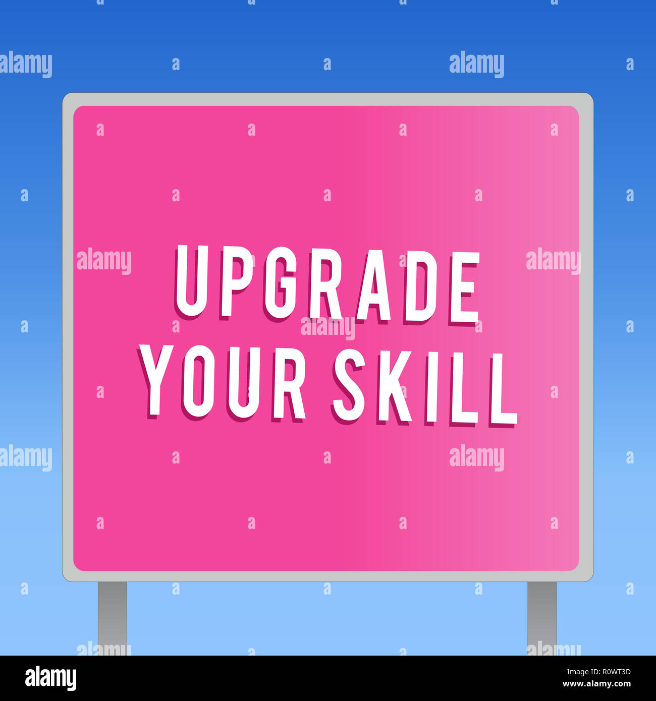Text sign showing Upgrade Your Skill. Conceptual photo Expand Scope of ...