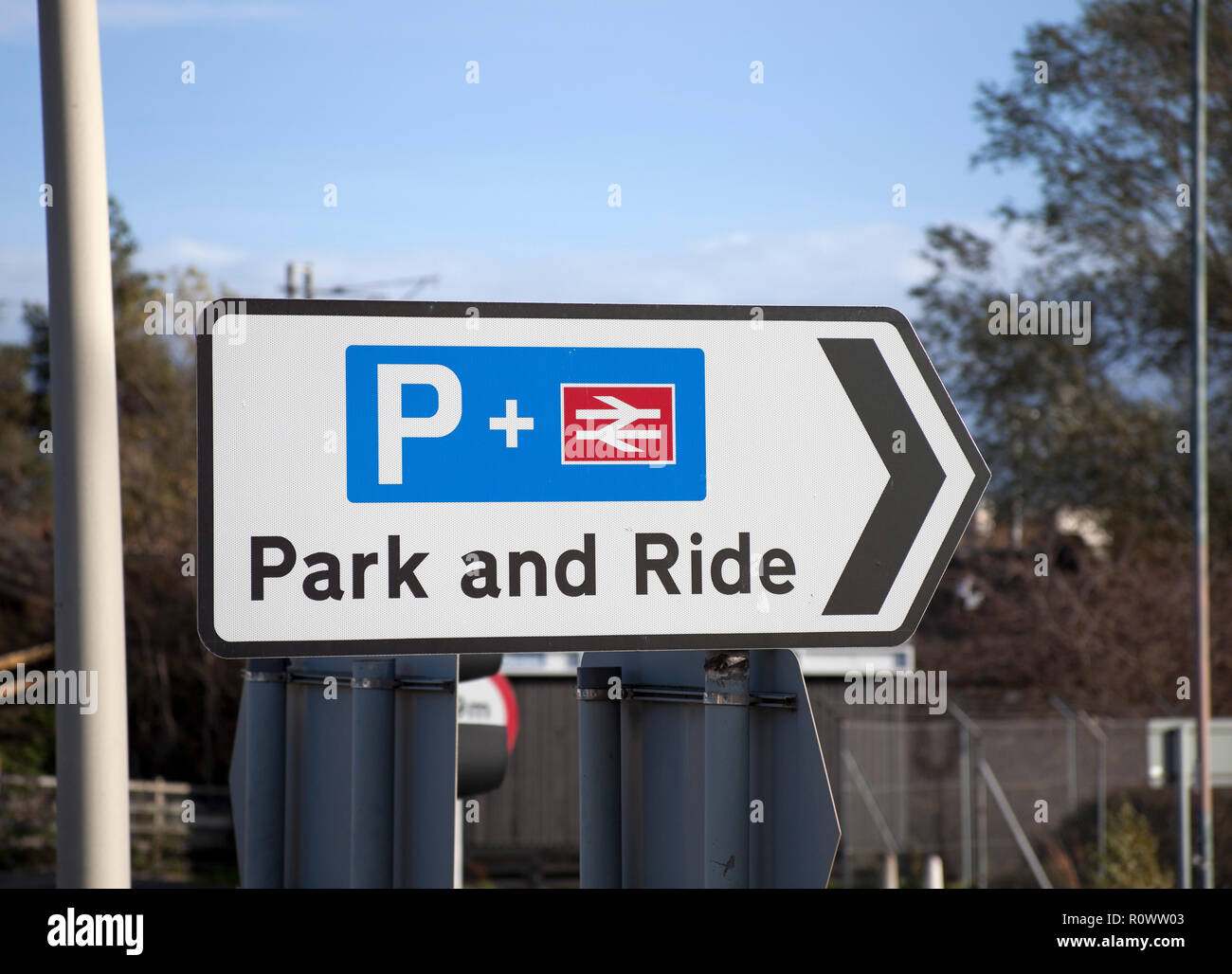 Sign for Park and Ride, Newcraighall Edinburgh, Scotland, UK Stock ...