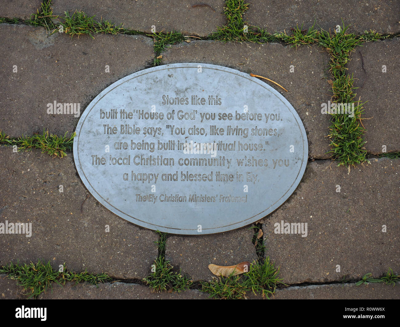 ELY, UK - CIRCA OCTOBER 2018: Ely Cathedral stone sign Stock Photo - Alamy