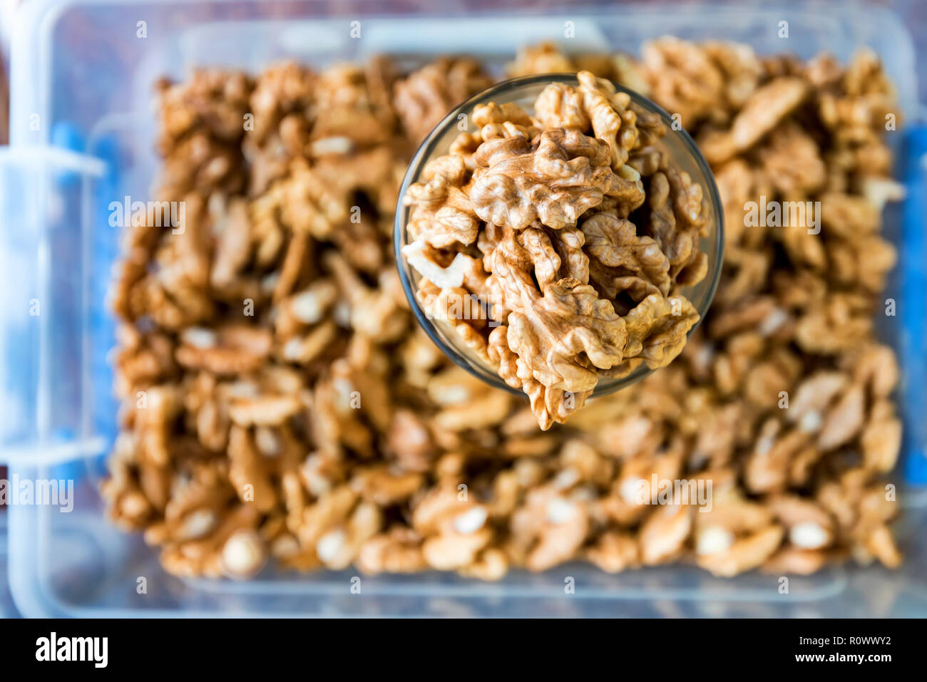 Walnut kernels pattern hi-res stock photography and images - Alamy