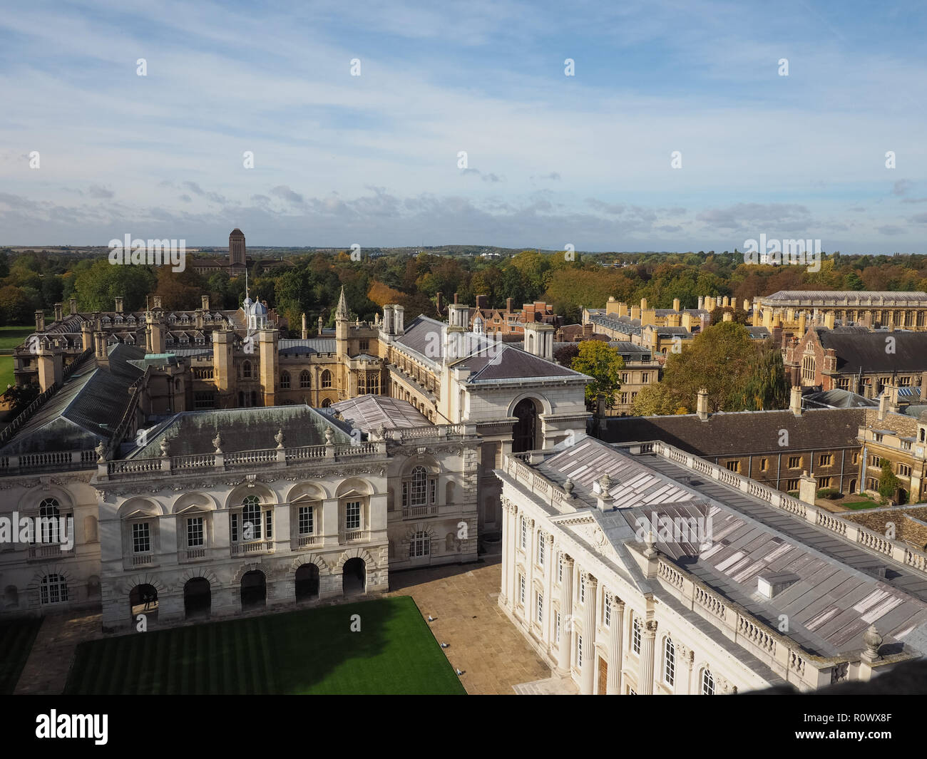 Aerial view of the city of Cambridge, UK Stock Photo - Alamy