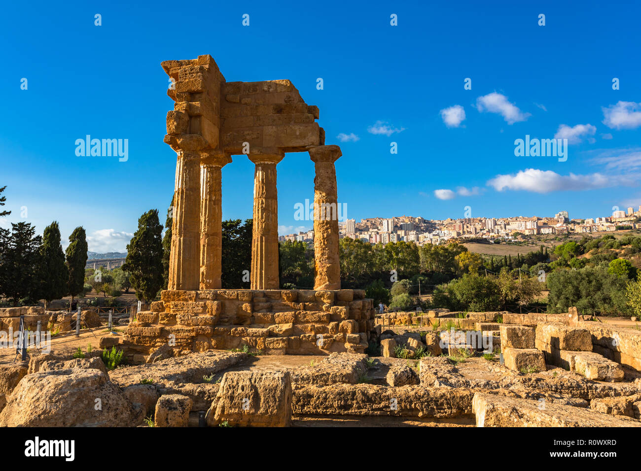 Ancient greek temple pollux dioscuri hi-res stock photography and ...
