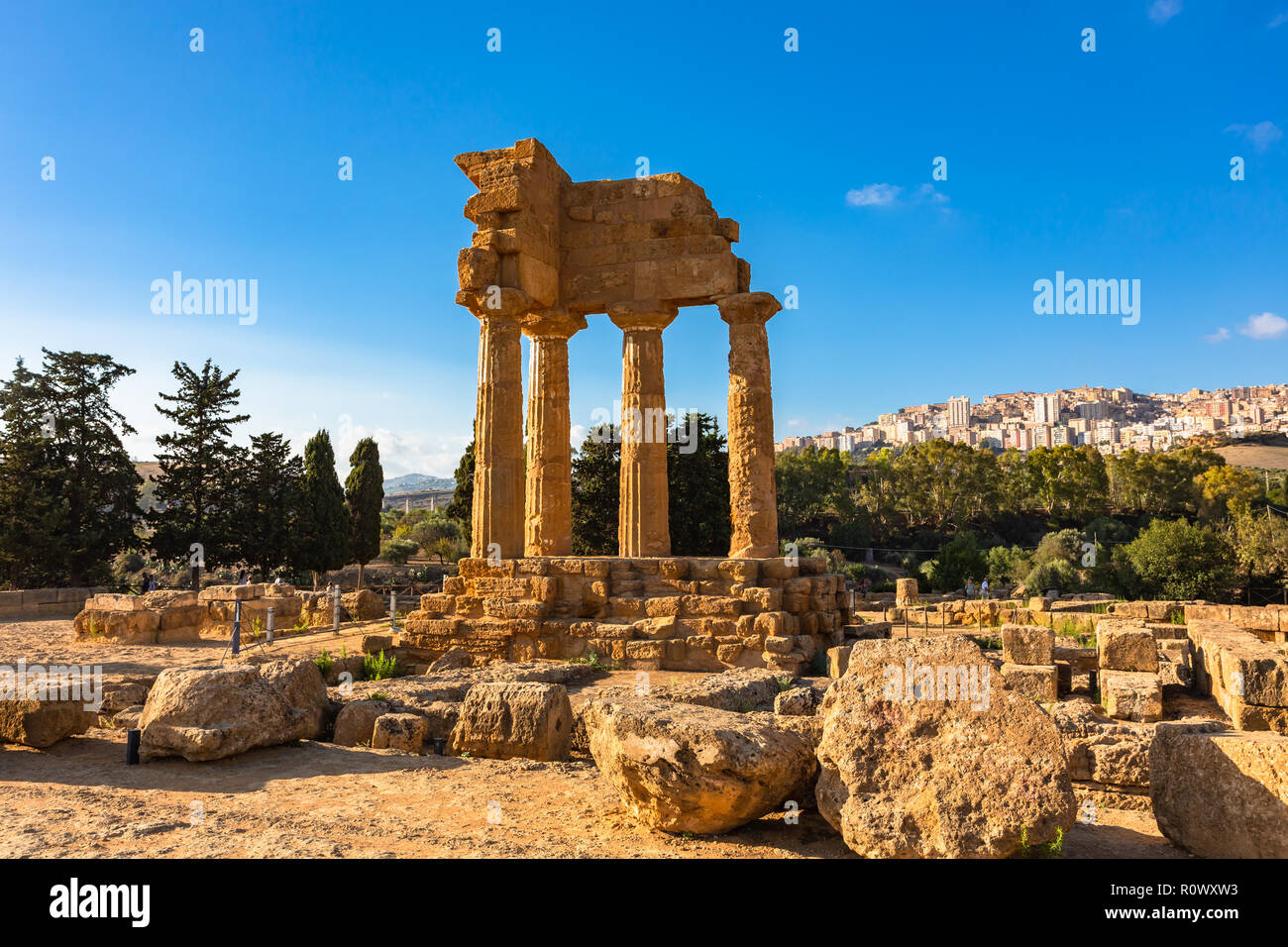 Ancient greek temple pollux dioscuri hi-res stock photography and ...