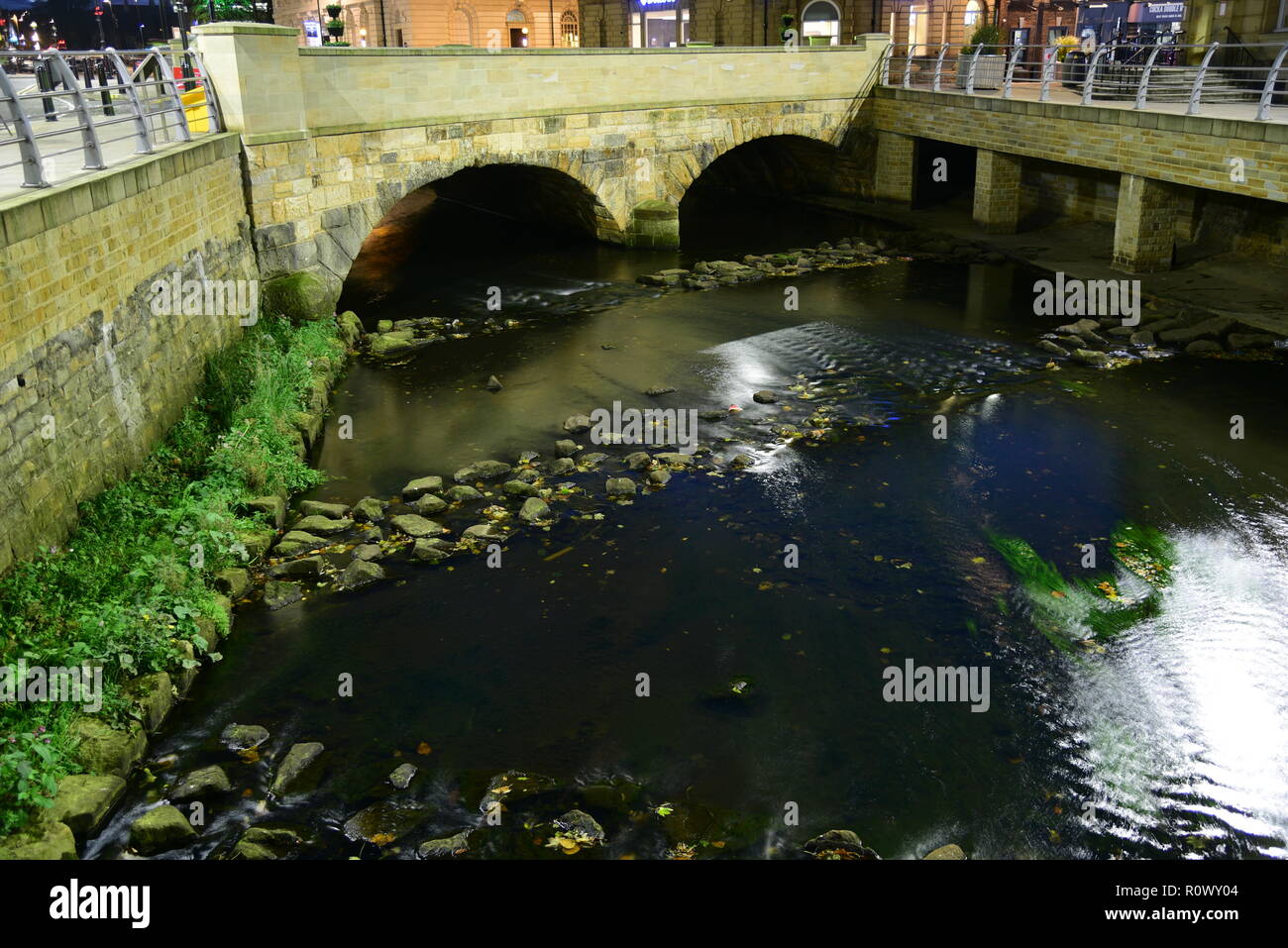 Rochdale town centre at night hi-res stock photography and images - Alamy