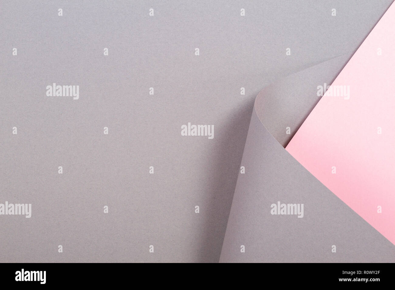 Abstract geometric shape gray and pink color paper background Stock ...