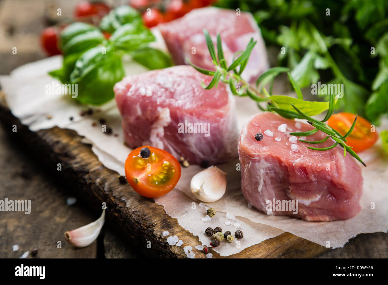 Raw filet mignon hi-res stock photography and images - Alamy