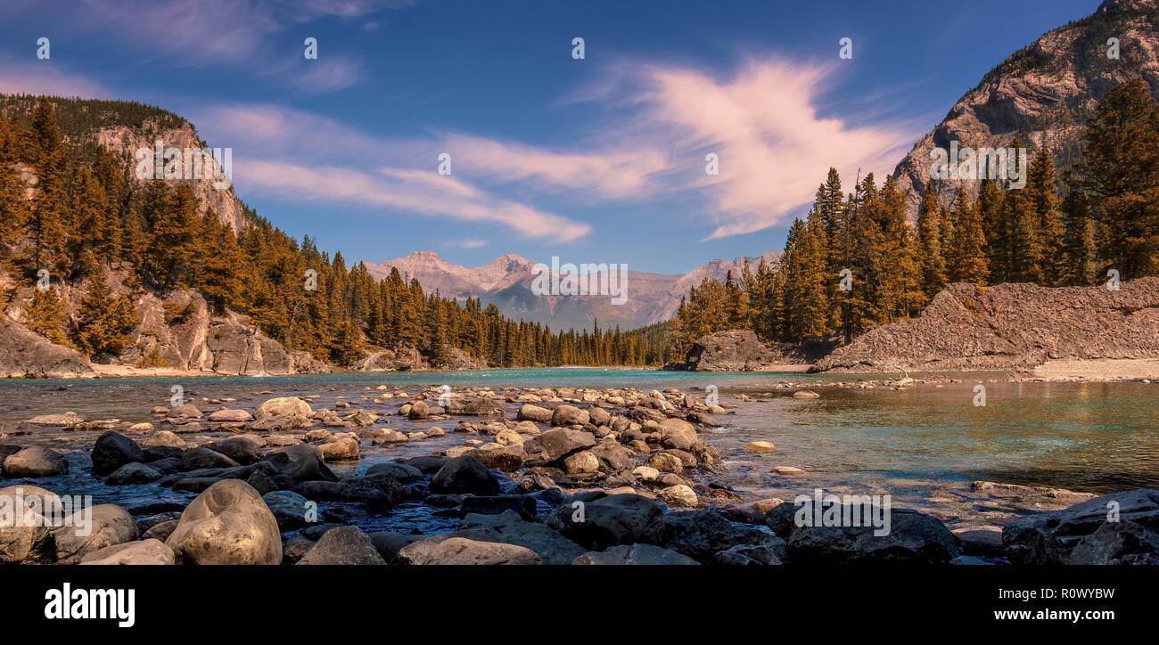 The Bow River is a river in the Canadian province of Alberta Stock ...